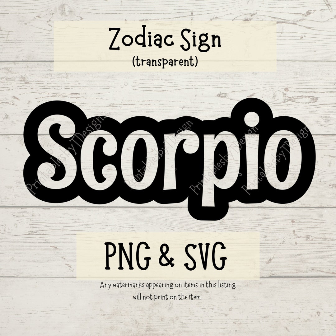 Zodiac Sign PNG, Scorpio Zodiac Sign, SVG Cut File, Astrology Zodiac Signs Svg, Scorpio Svg ...