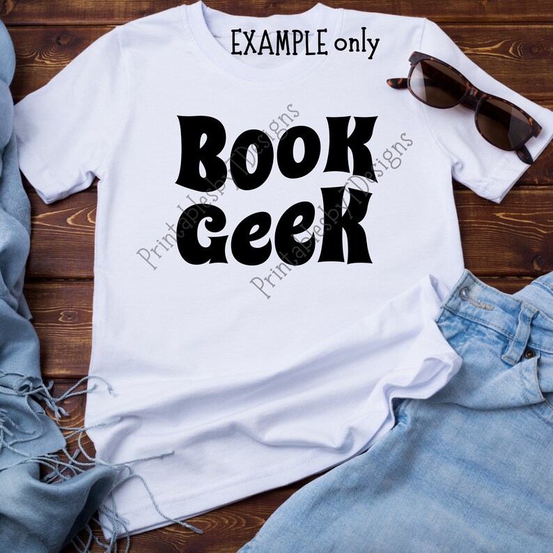 Book Geek PNG, Wavy Text Art, SVG Cut File, Book Geek Svg, Typography ...