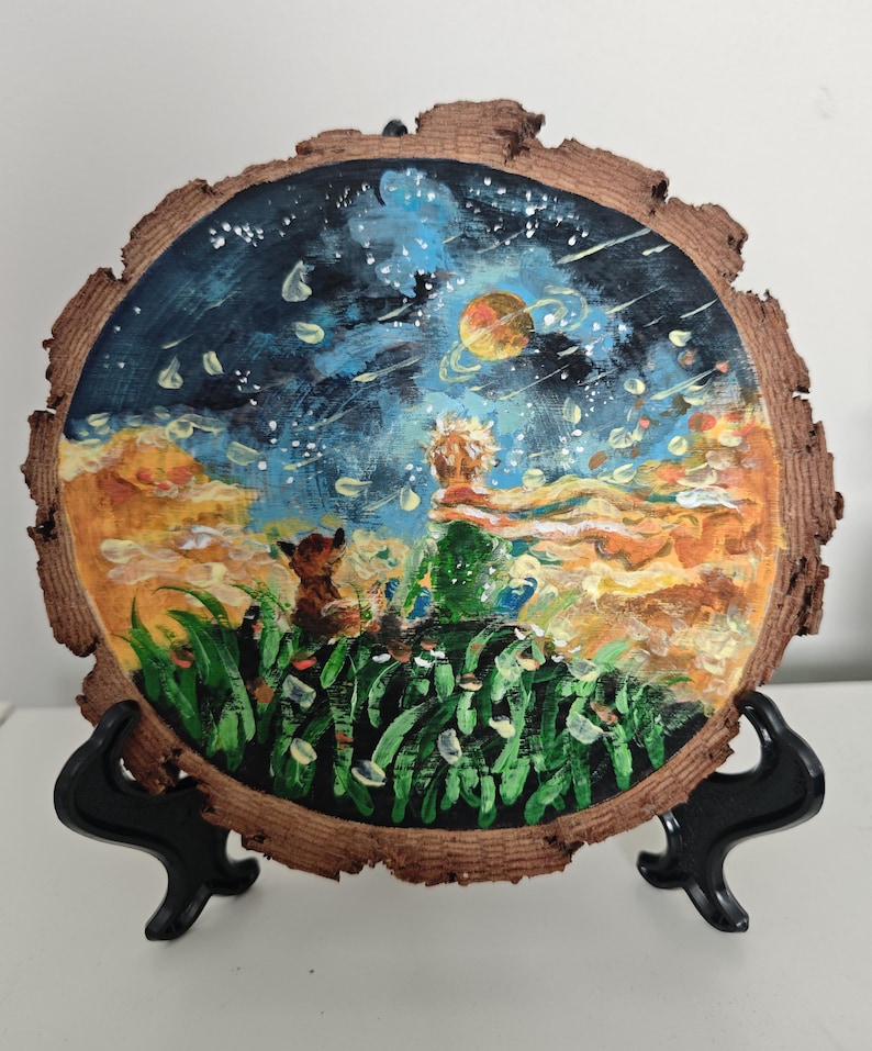 Hand-painted Wooden Wall Art | 16x16 Cm | Corgi, Line Dog, Leopard ...