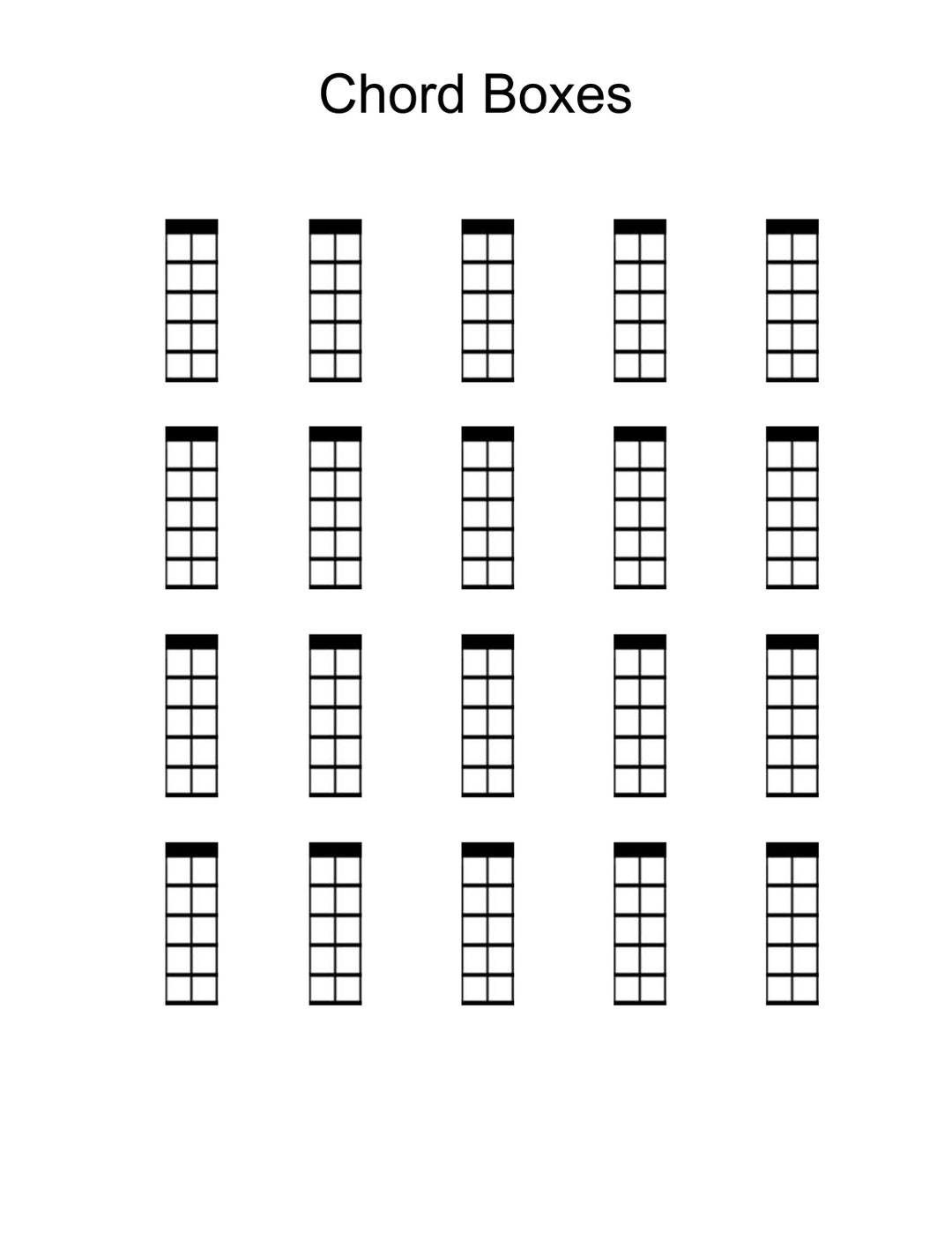 Three String Blank Chord Boxes - Etsy