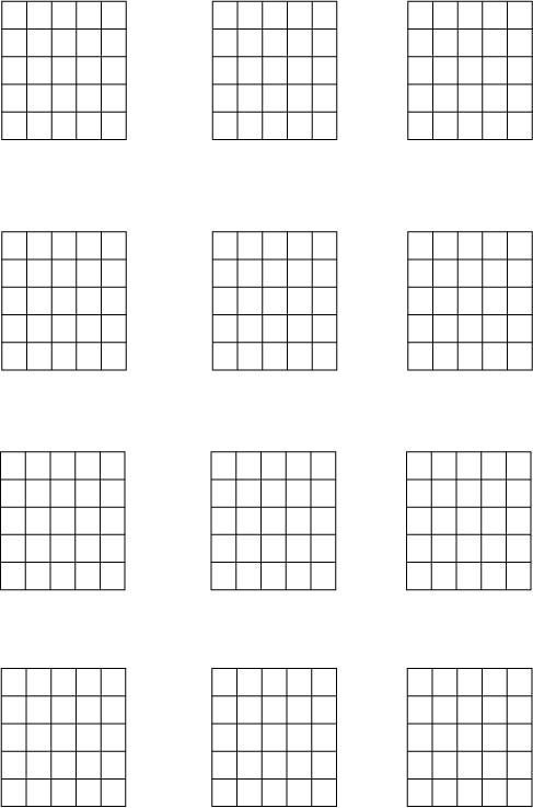 Printable Blank Guitar Chords Chart, 12 Blank Chord Boxes Vertical, 8 ...