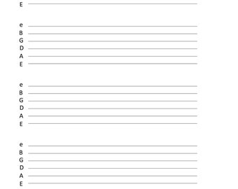 Guitar Tab - Etsy
