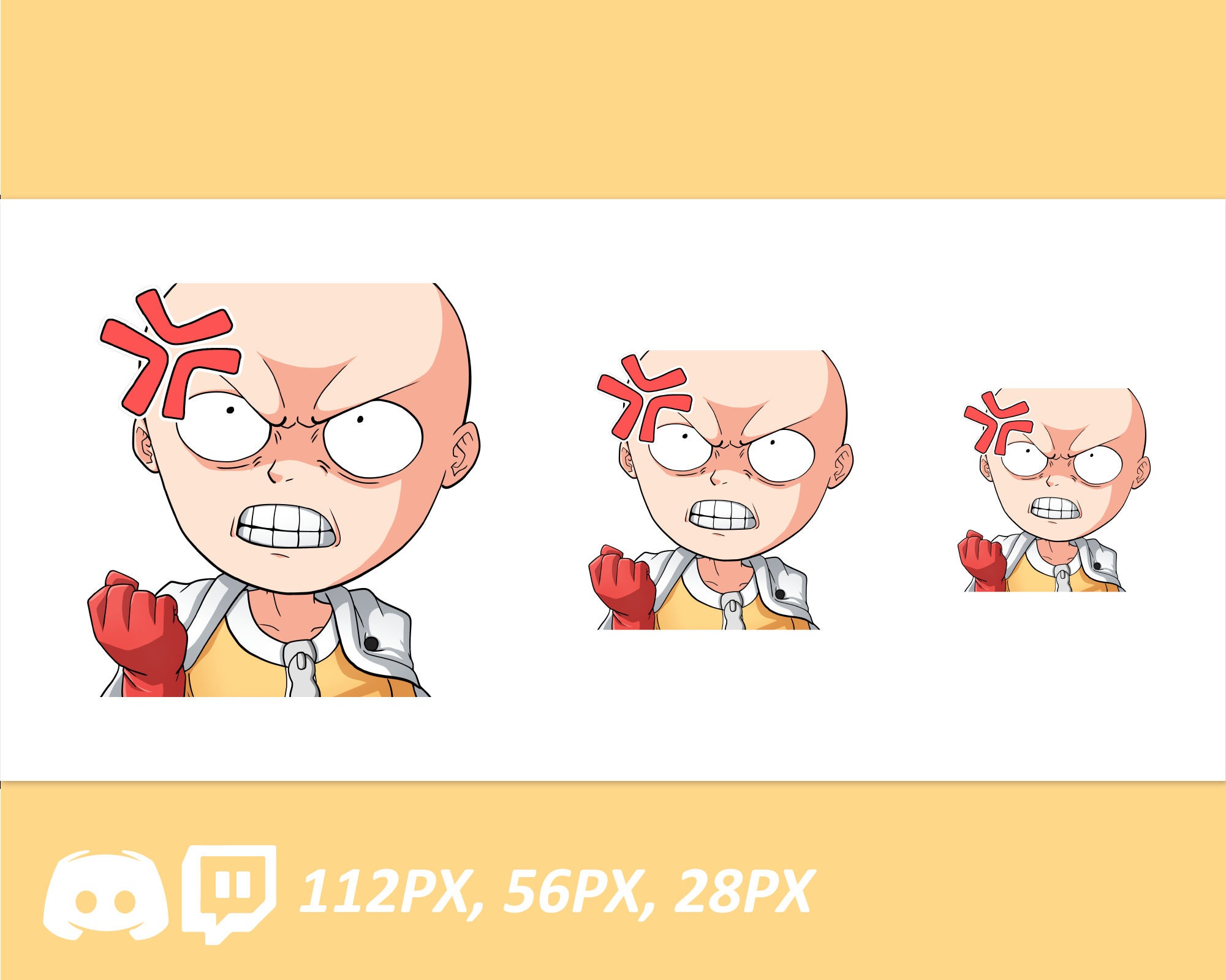 Anime Emotes, Punch Hero Emotes, Twitch Emotes, Manga Cartoon Cute ...