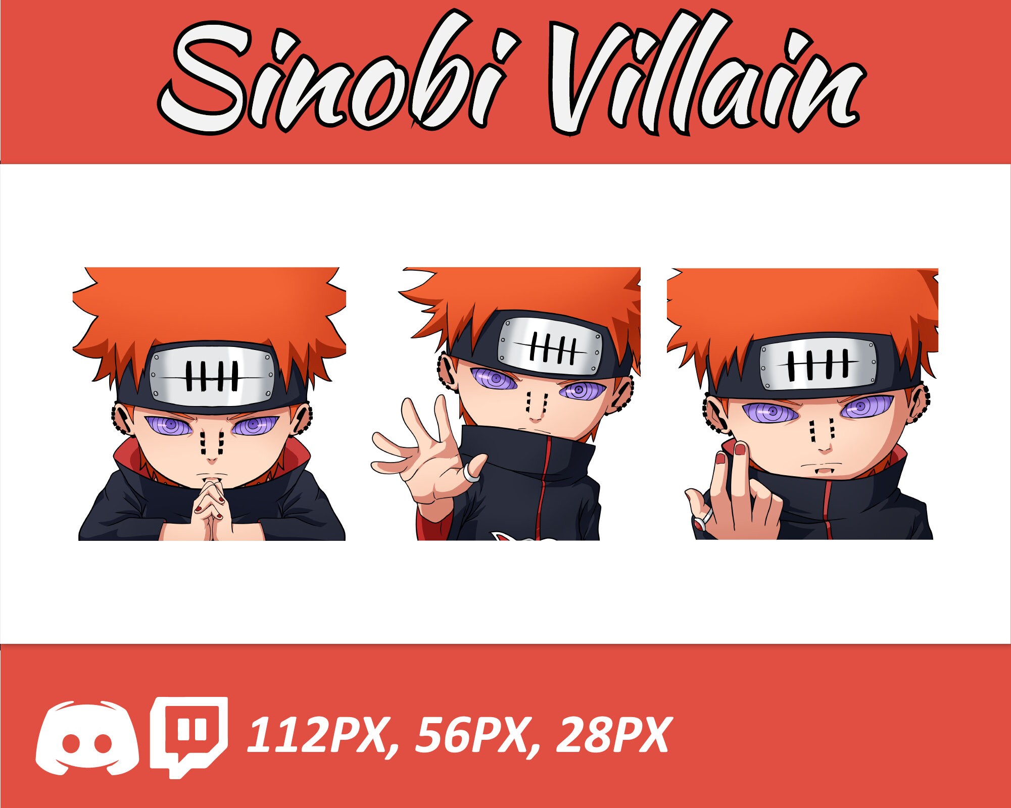 Anime Emotes, Chibi Ninja Emotes, Twitch Emotes, Manga Cartoon Cute ...