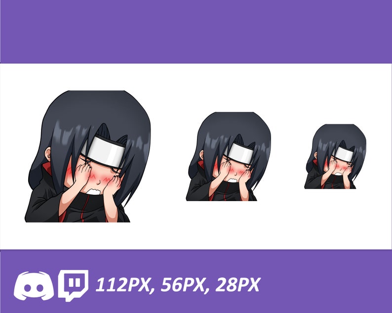 Anime Emotes, Chibi Ninja Emotes, Twitch Emotes, Manga Cartoon Cute ...