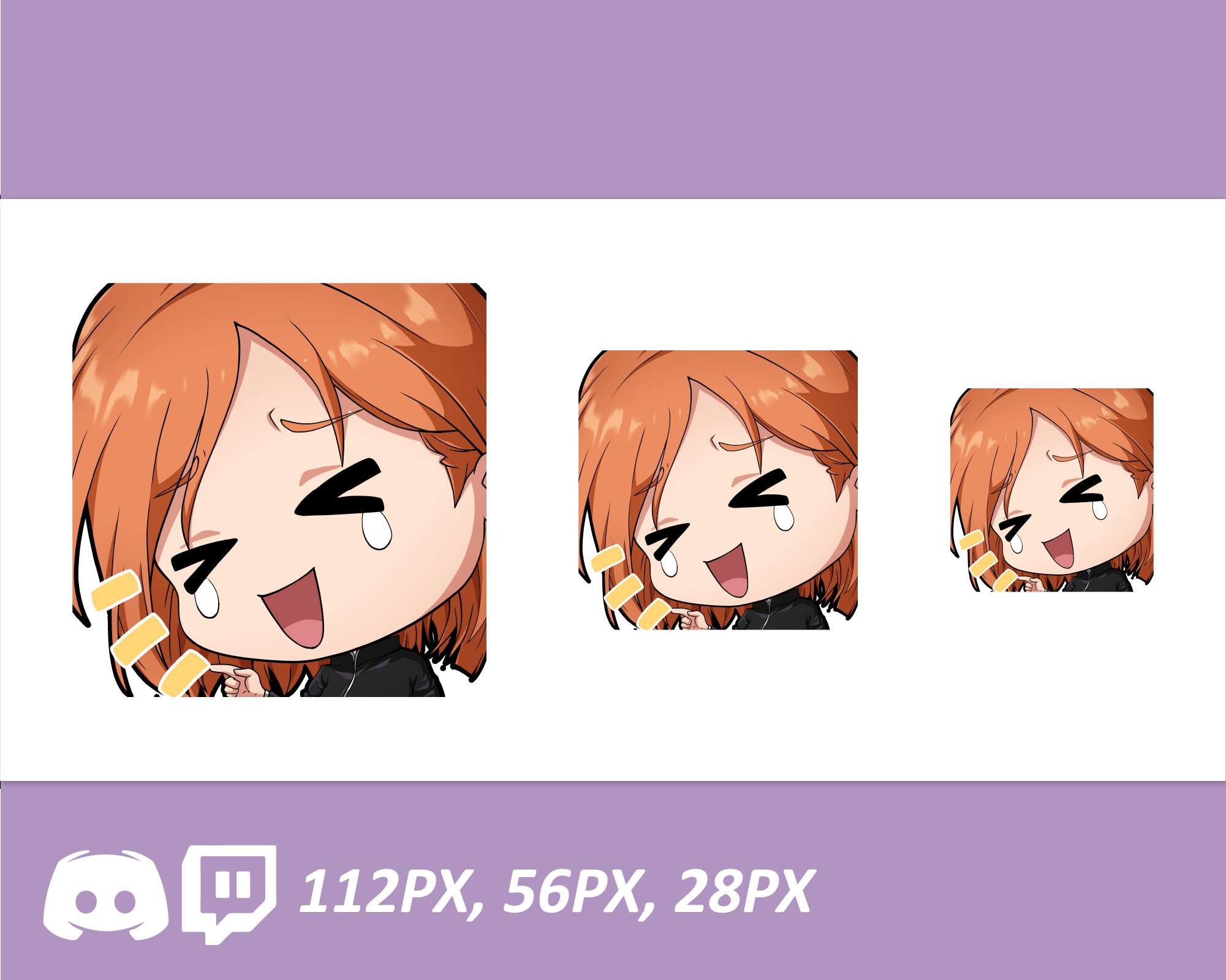 Anime Emotes Chibi Wizard Fighter Emotes Twitch Emotes - Etsy