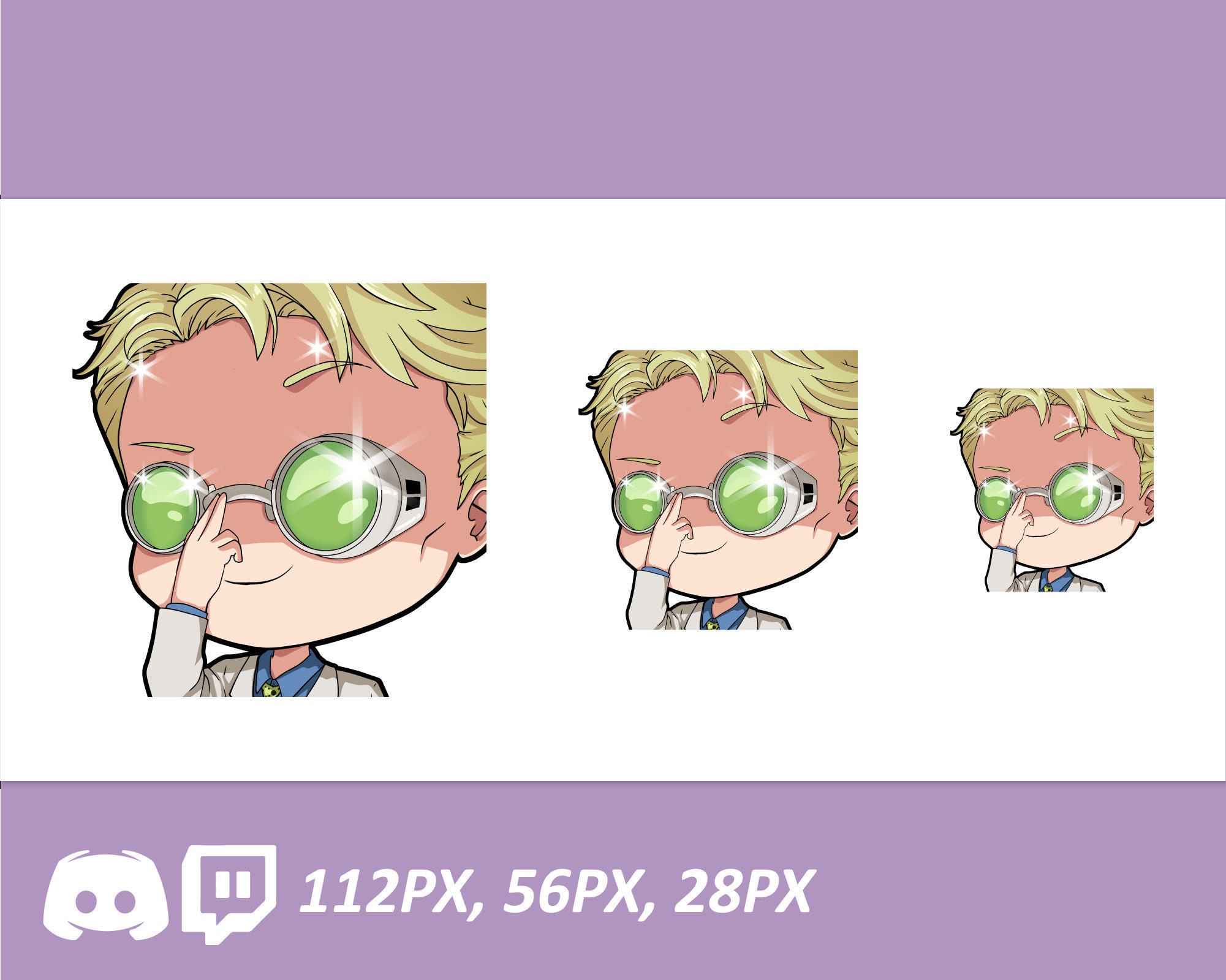 Anime Emotes, Chibi Wizard Fighter Emotes, Twitch Emotes, Manga Cartoon ...