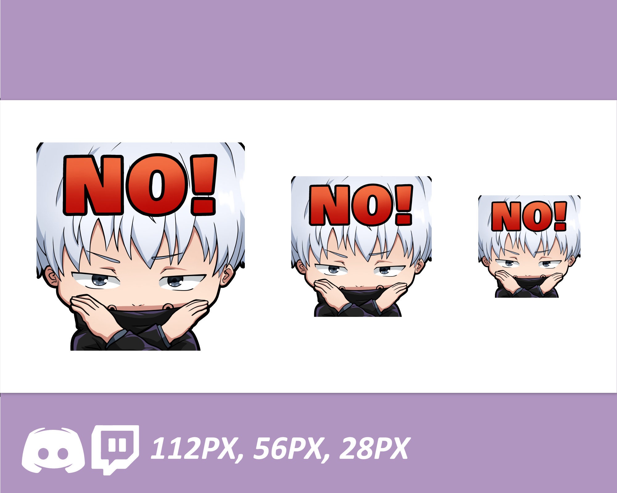 Anime Emotes Chibi Wizard Fighter Emotes Twitch Emotes - Etsy