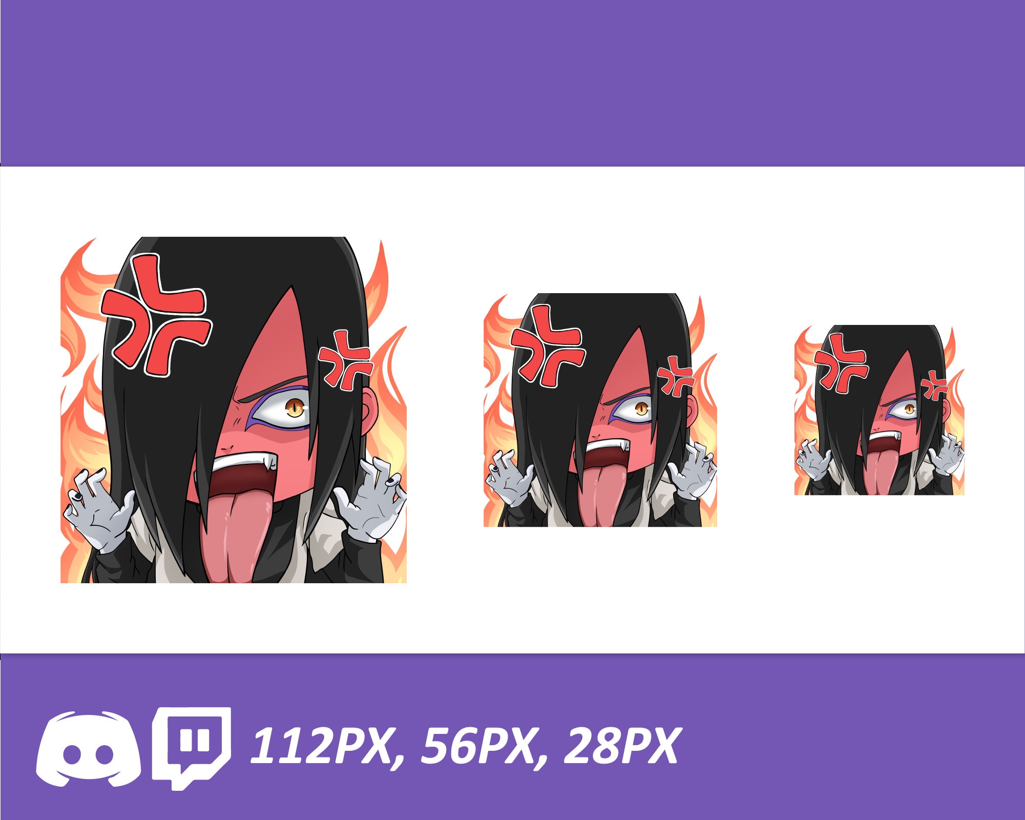 Anime Emotes, Chibi Ninja Emotes, Twitch Emotes, Manga Cartoon Cute ...