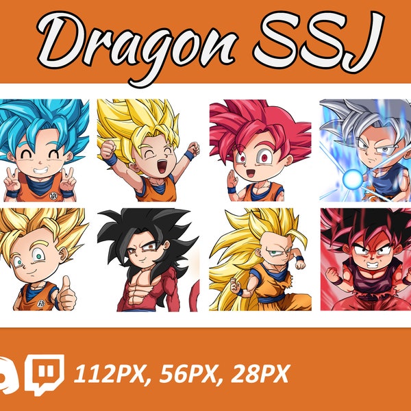 Dragon Ball Twitch Emotes - Etsy