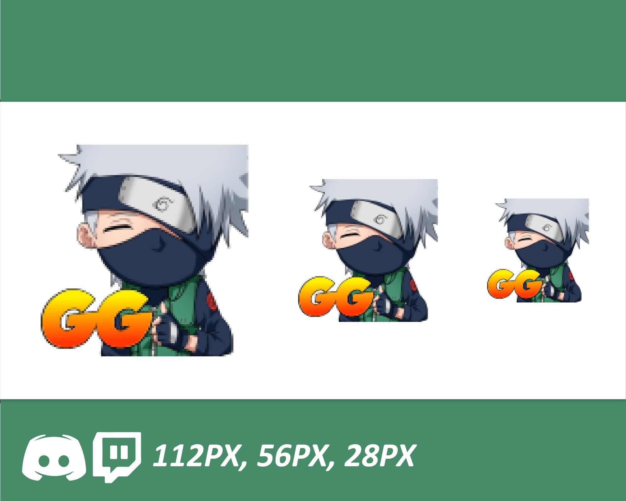 Anime Emotes, Chibi Ninja Emotes, Twitch Emotes, Manga Cartoon Cute Emotes, Anime Cartoon for ...