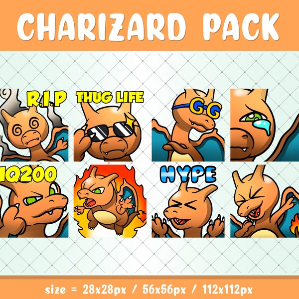Charizard Emote - Etsy