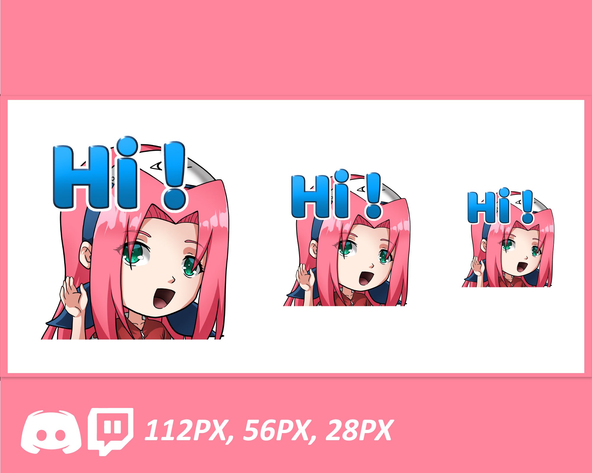 Anime Emotes, Chibi Ninja Emotes, Twitch Emotes, Manga Cartoon Cute ...