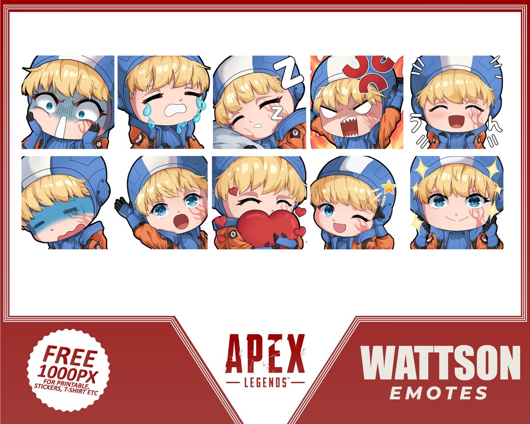 Apex Legends Emotes, Apex Character, Wattson Emotes, Wattson, Watson ...