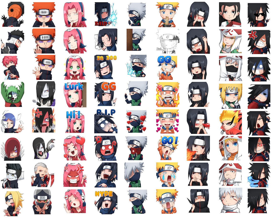 Anime Emotes, Anime Bundles, Emotes Pack Chibi Shinobi Ninja Emotes ...