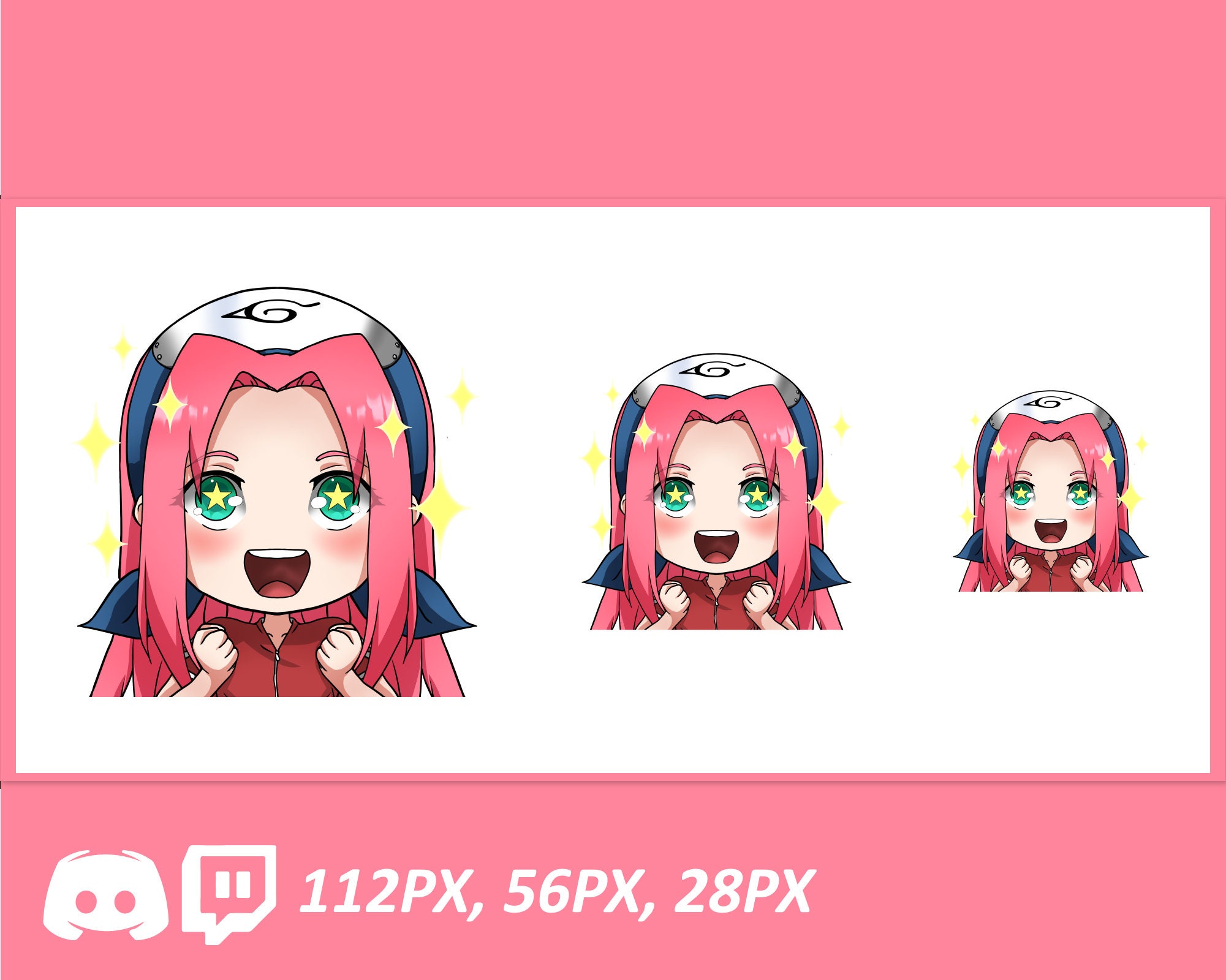 Anime Emotes, Chibi Ninja Emotes, Twitch Emotes, Manga Cartoon Cute ...