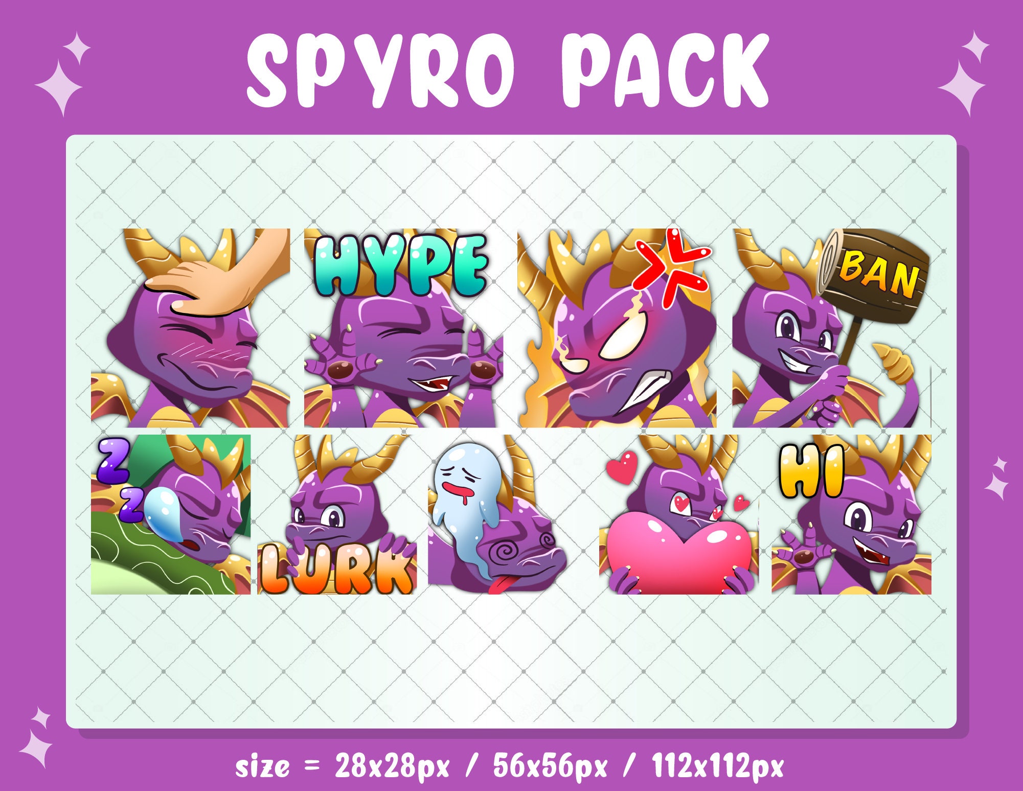Spyro Pokemon Emote Twitch Emotes Spyro Emotes Discord - Etsy Australia