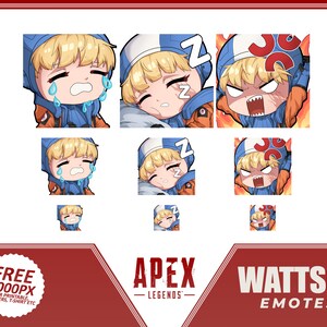 Apex Legends Emotes, Apex Character, Wattson Emotes, Wattson, Watson ...