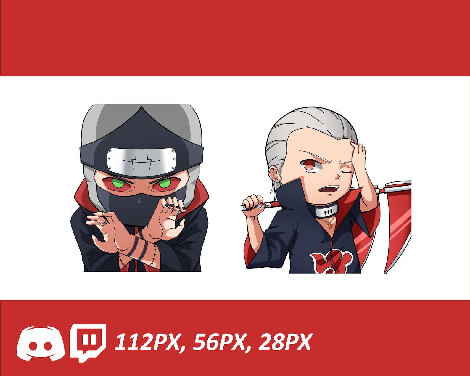 Anime Emotes, Chibi Ninja Emotes, Twitch Emotes, Manga Cartoon Cute ...