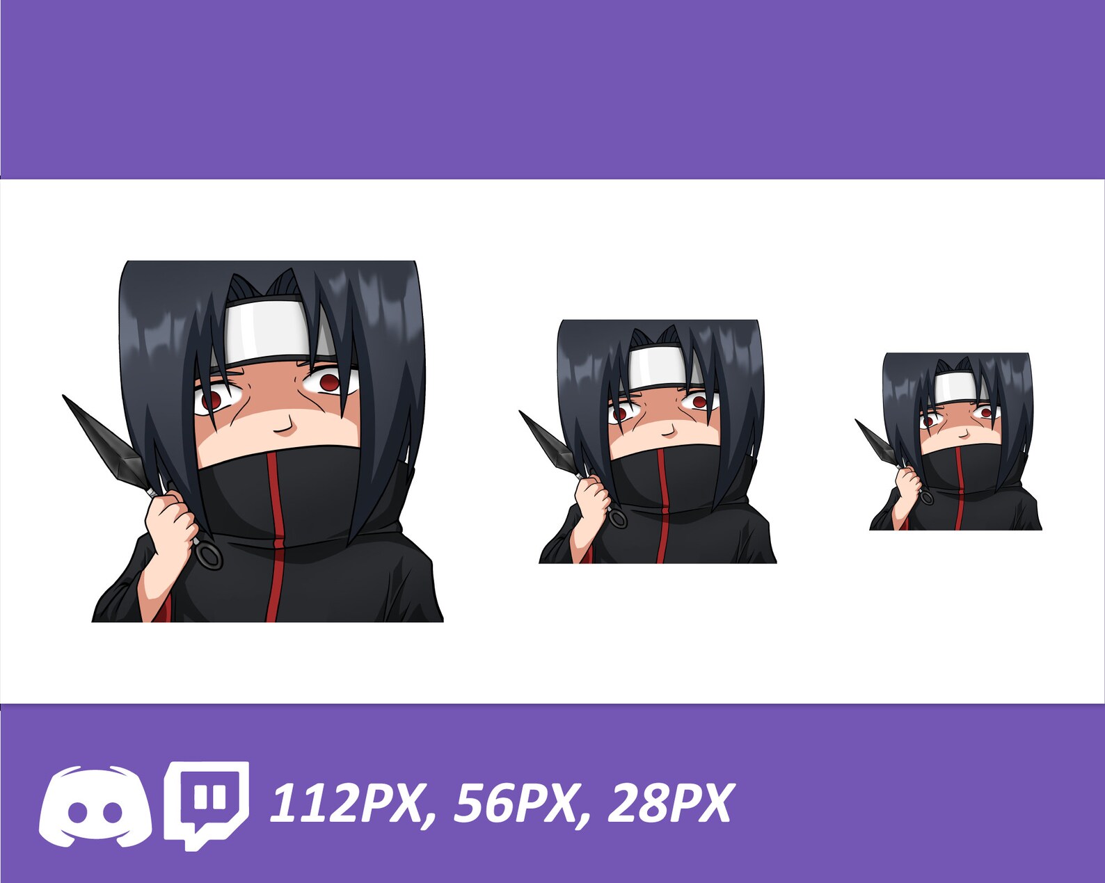 Anime Emotes, Chibi Ninja Emotes, Twitch Emotes, Manga Cartoon Cute ...