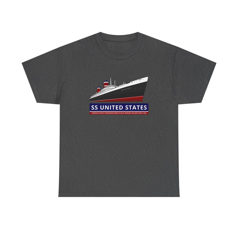 SS United States Ocean Liner Tee, Fastest Transatlantic Crossing Cruise ...