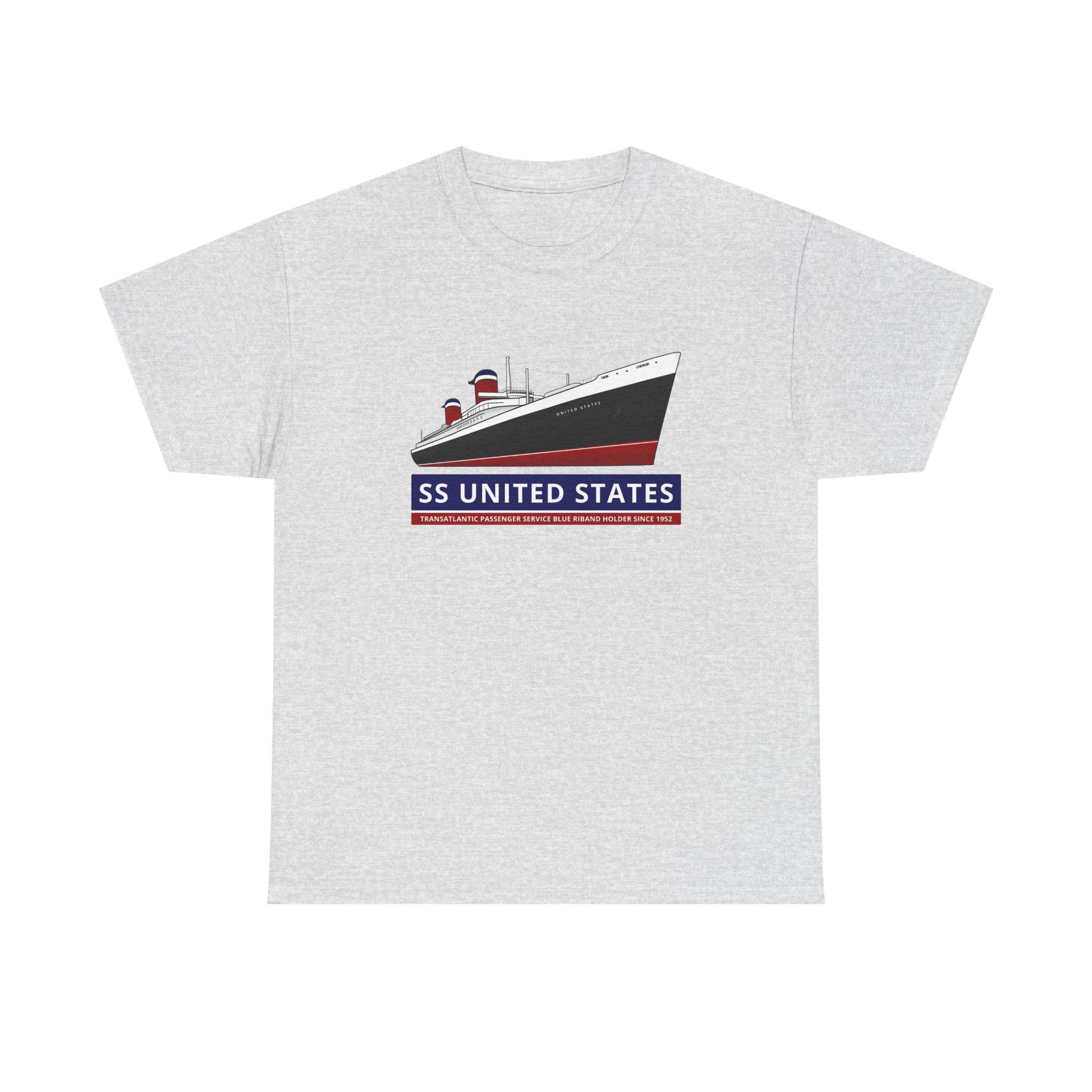 SS United States Ocean Liner Tee, Fastest Transatlantic Crossing Cruise ...