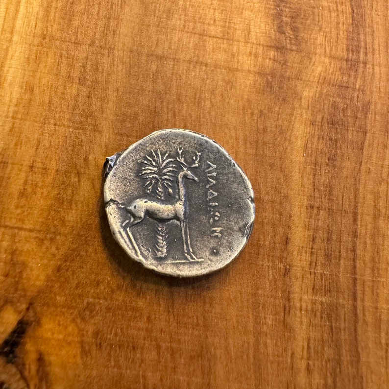 Bee Greek Coin Sterling Silver Cast From Original 15 X 20mm - Etsy