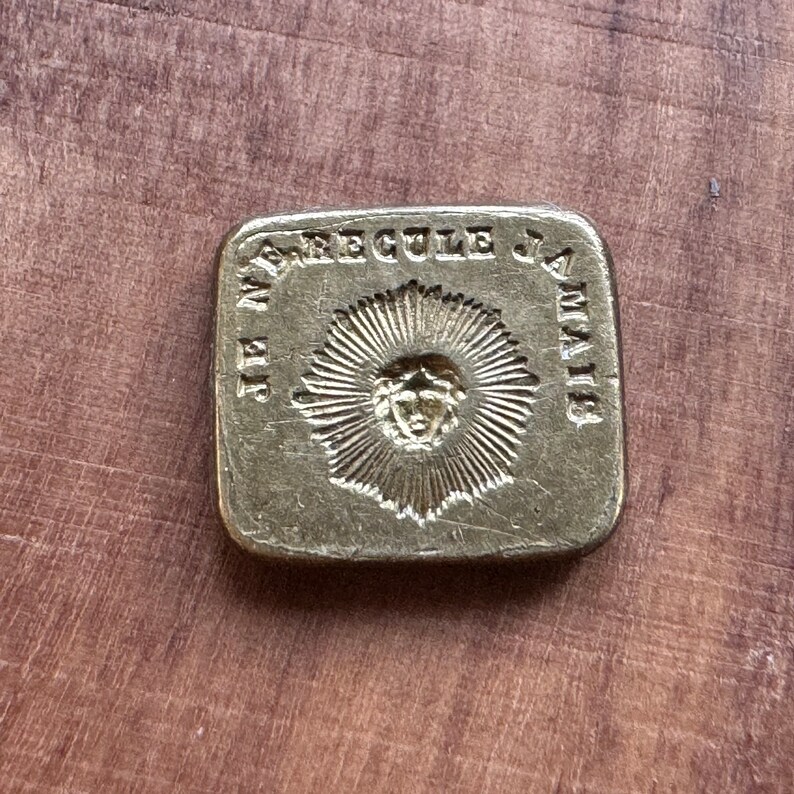 Sterling Silver 18th Century French Sun Intaglio 'I Never Stammer' 15mm ...