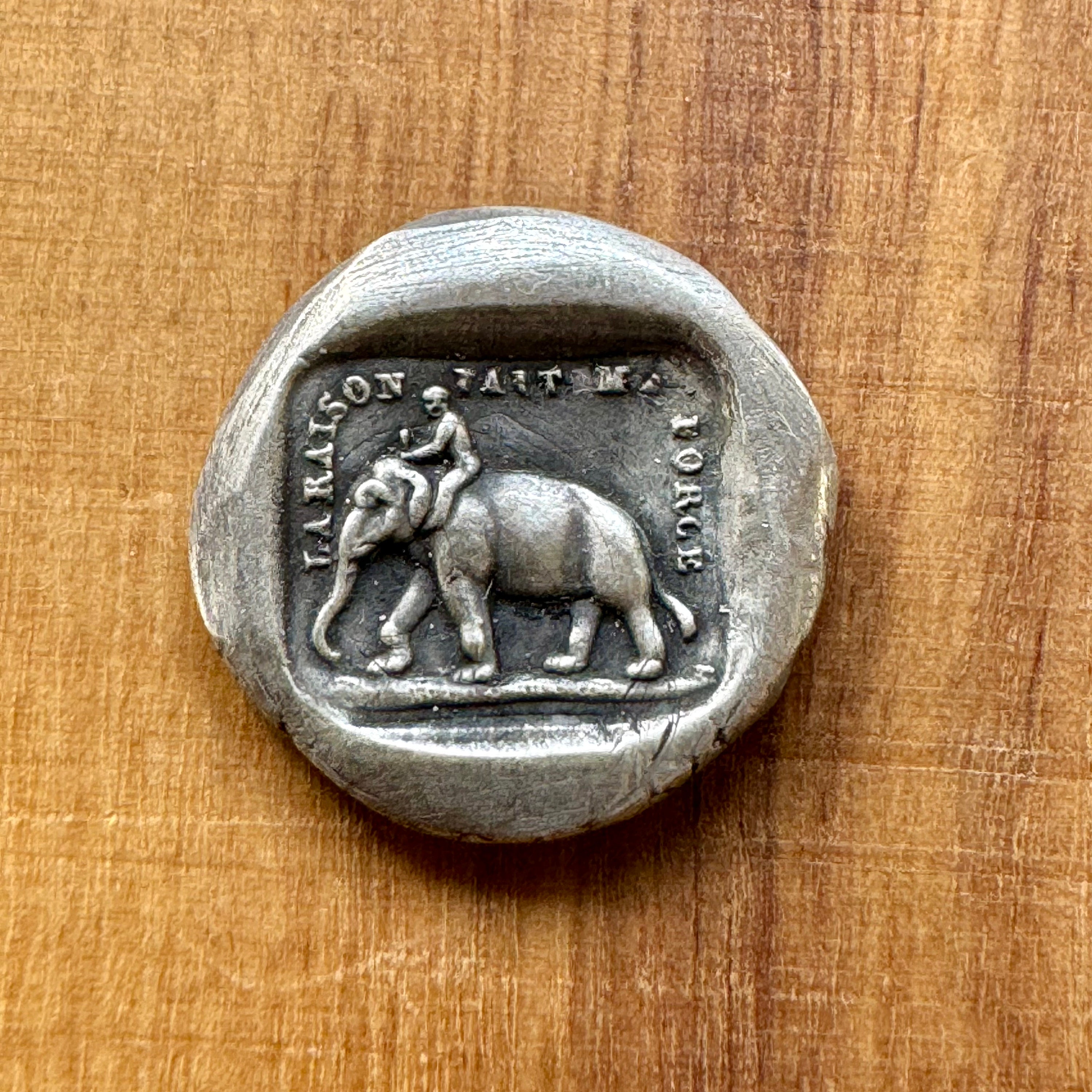 Sterling Silver 18th Century French Elephant Intaglio 'reason Was ...