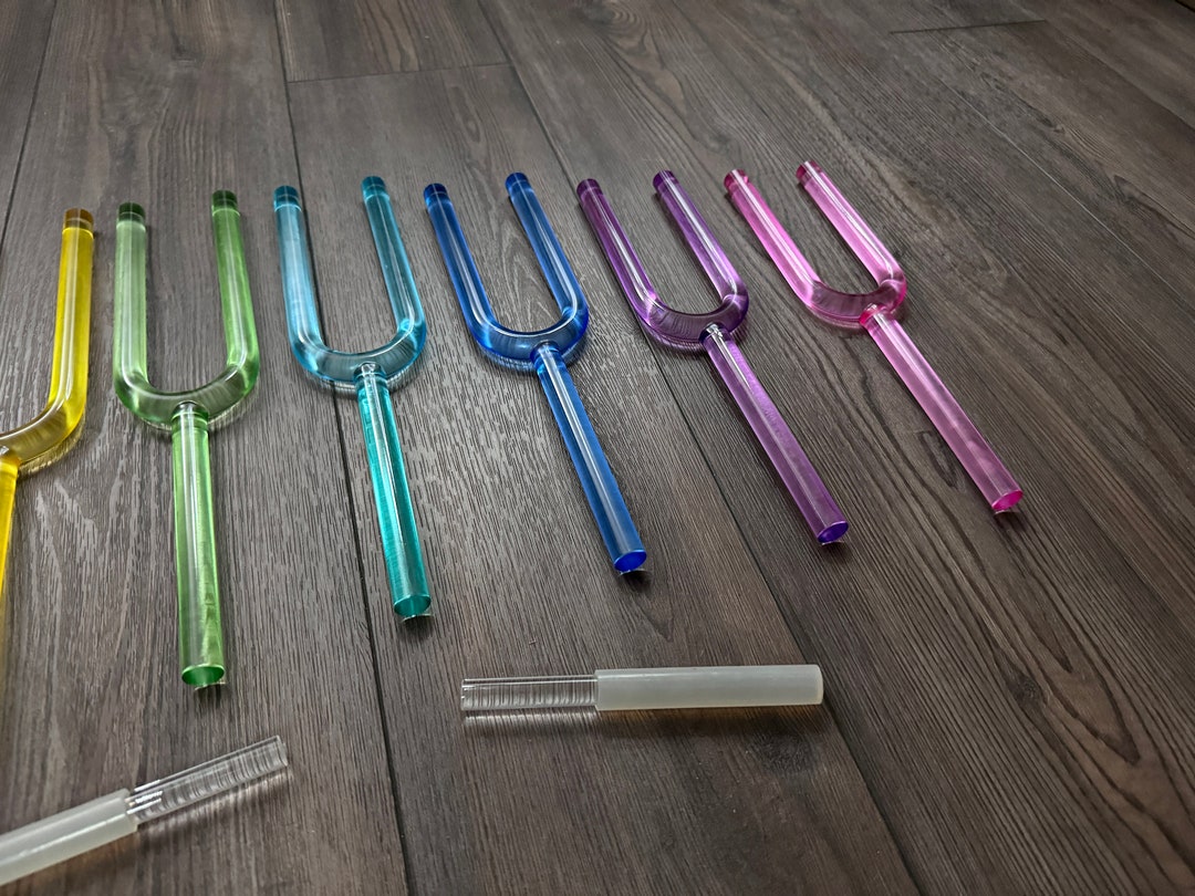 Ultra Smooth 8pc Crystal Tuning Fork - Long Lasting Resonance - 16mm ...
