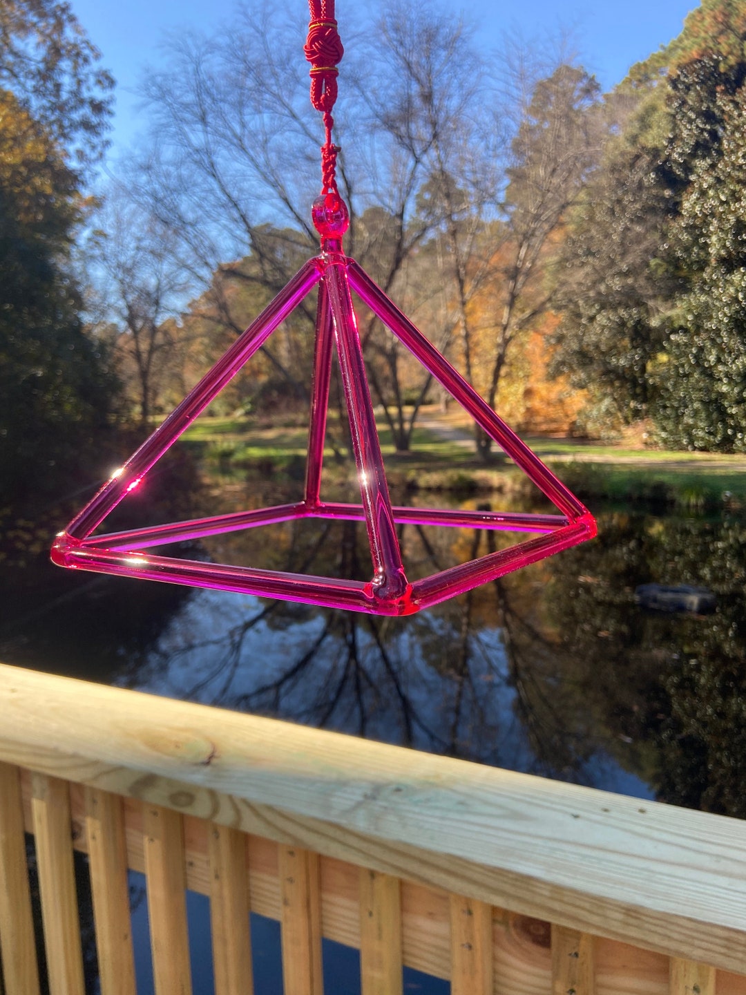 8" Pink Quartz Crystal Singing Pyramid Sound Vibration Musical ...