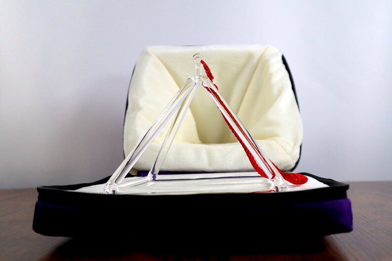 6” Clear Quartz Crystal Singing Pyramid Sound Vibration Musical ...