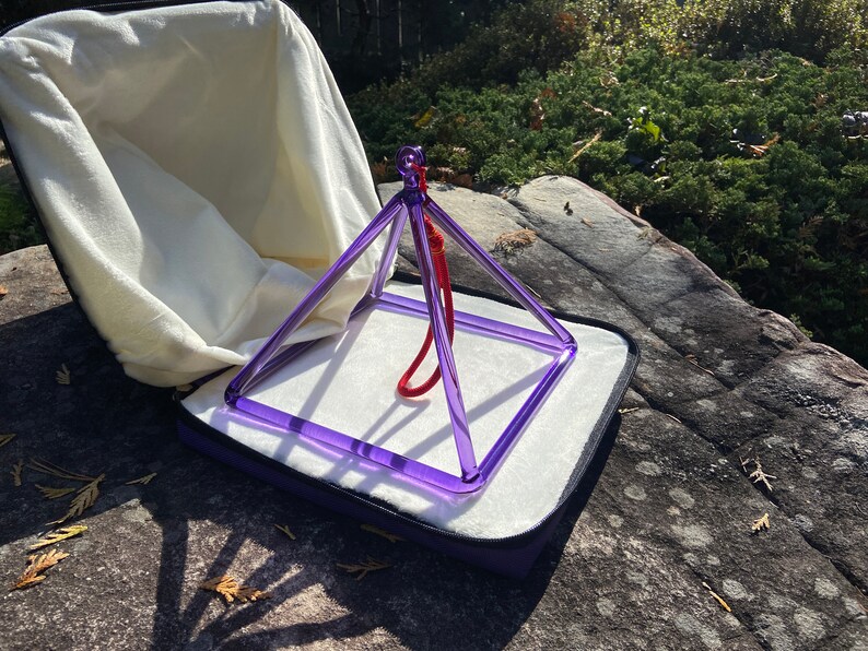 8 Purple Quartz Crystal Singing Pyramid Sound Healing - Etsy