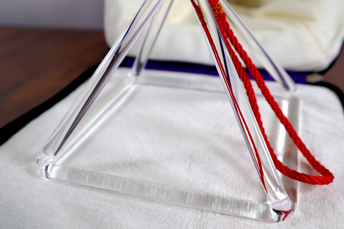 6 Clear Quartz Crystal Singing Pyramid Sound Healing Musical - Etsy