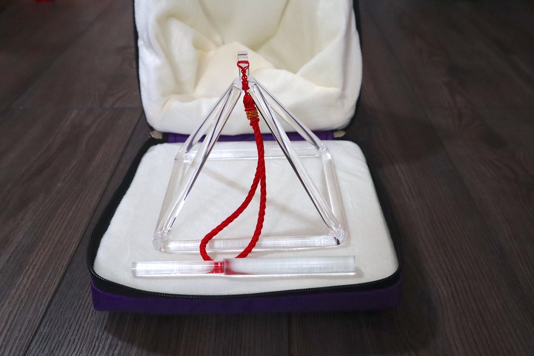 6” Clear Quartz Crystal Singing Pyramid Sound Vibration Musical ...