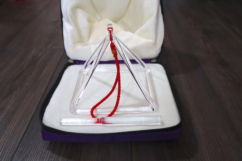 6” Clear Quartz Crystal Singing Pyramid Sound Vibration Musical ...