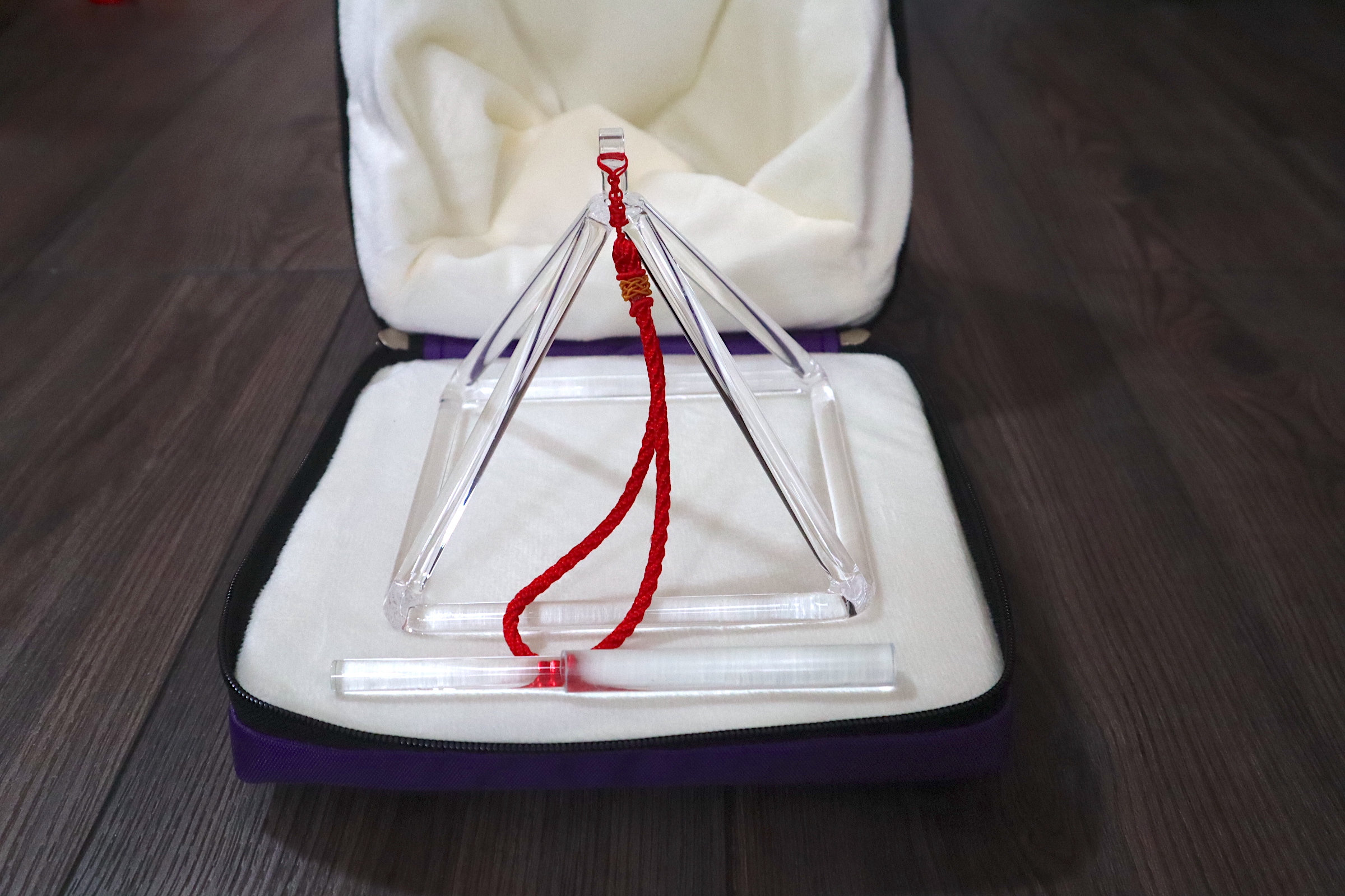 6” Clear Quartz Crystal Singing Pyramid Sound Vibration Musical ...