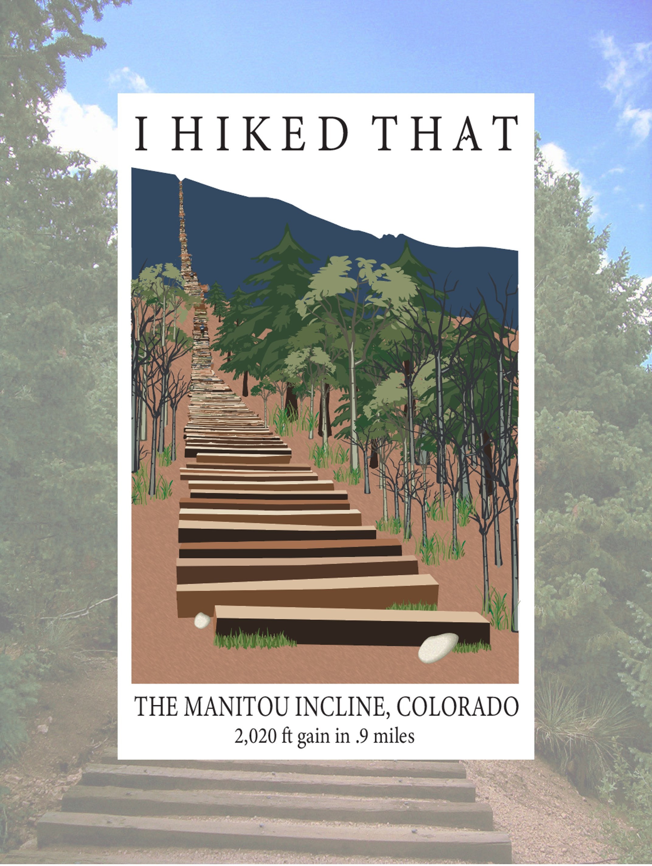 The Manitou Incline Sticker - Etsy