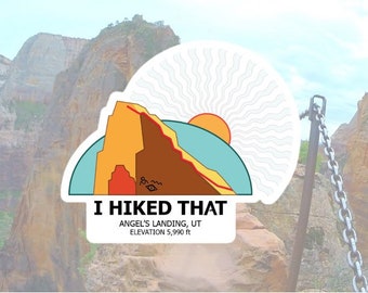 Zion NP Sticker Utah National Park Sticker Zion Sticker Utah Mighty ...