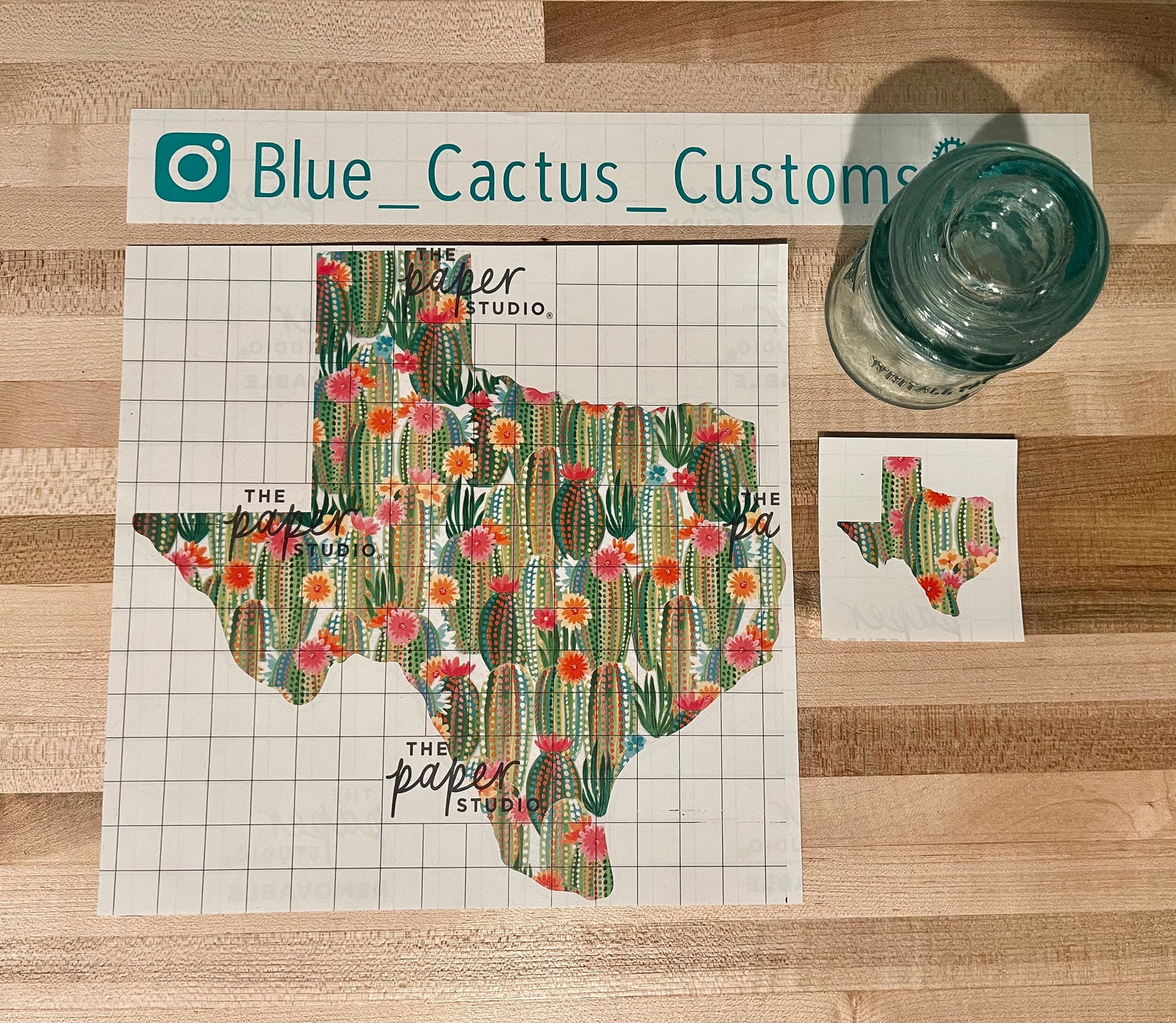 Texas Cactus Decal - Etsy