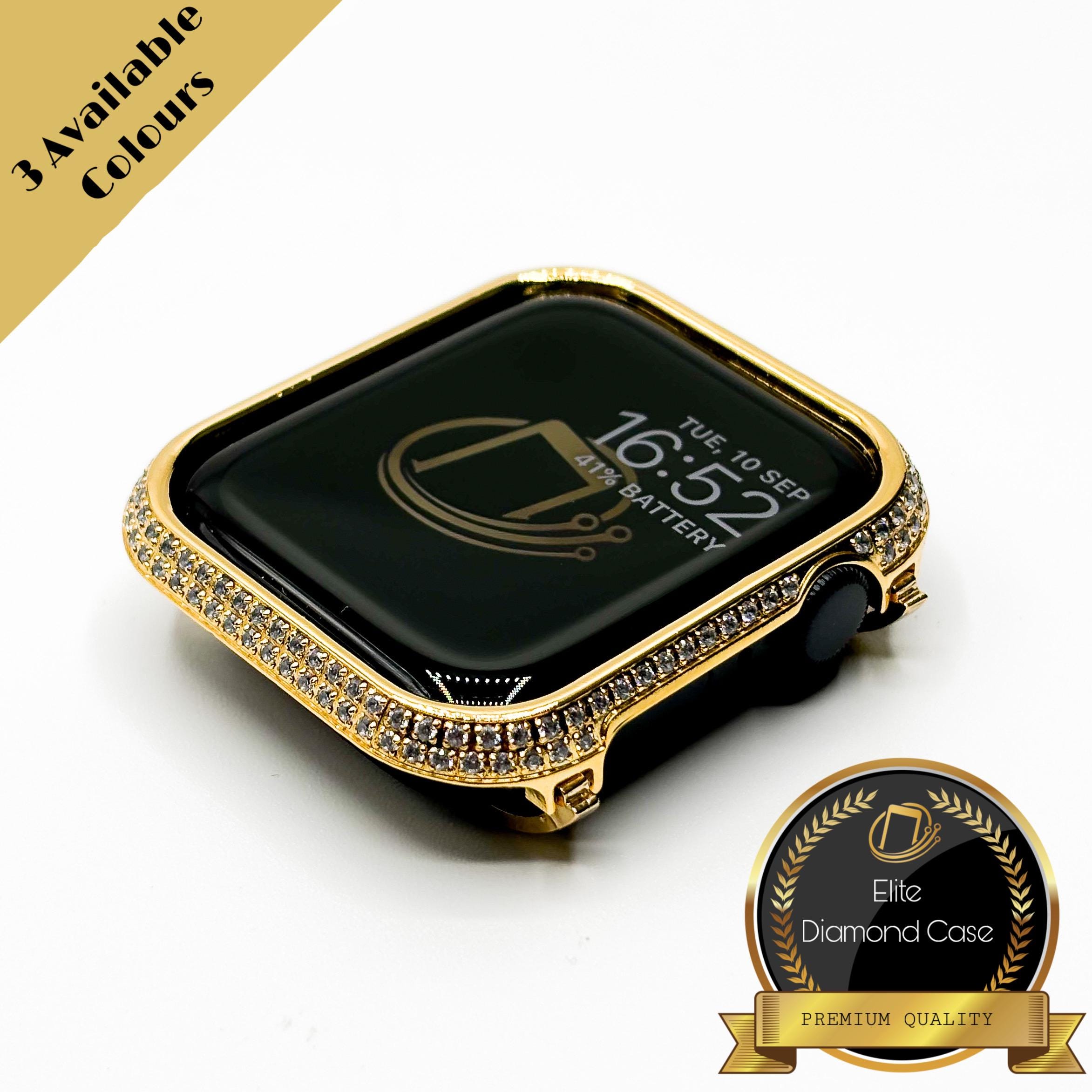 Luxury Apple Watch Case, Elite Lab Diamond Swarovski Crystals Steel ...