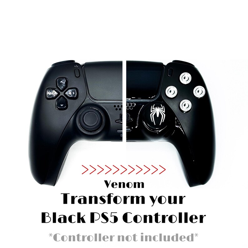 Luxury Custom Superhero PS5 Controller Chrome Accessories Shell, Trim ...