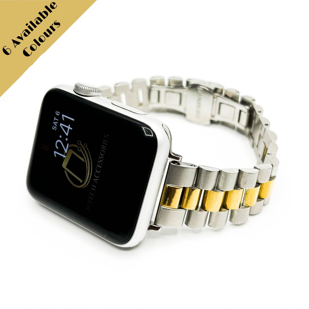 Luxury Inspired Slim Rolex President Apple Watch Band, like Style ...