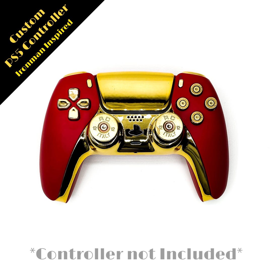 Luxury Custom Superhero PS5 Controller Chrome Accessories, Shell Trim ...