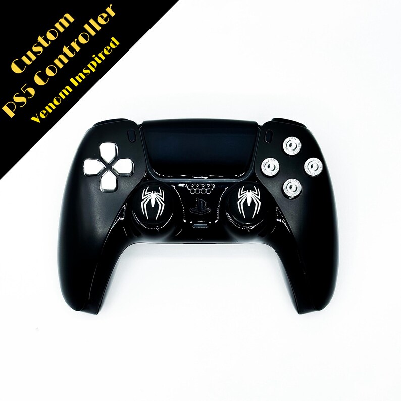 Luxury Custom Superhero PS5 Controller Chrome Accessories Shell, Trim ...