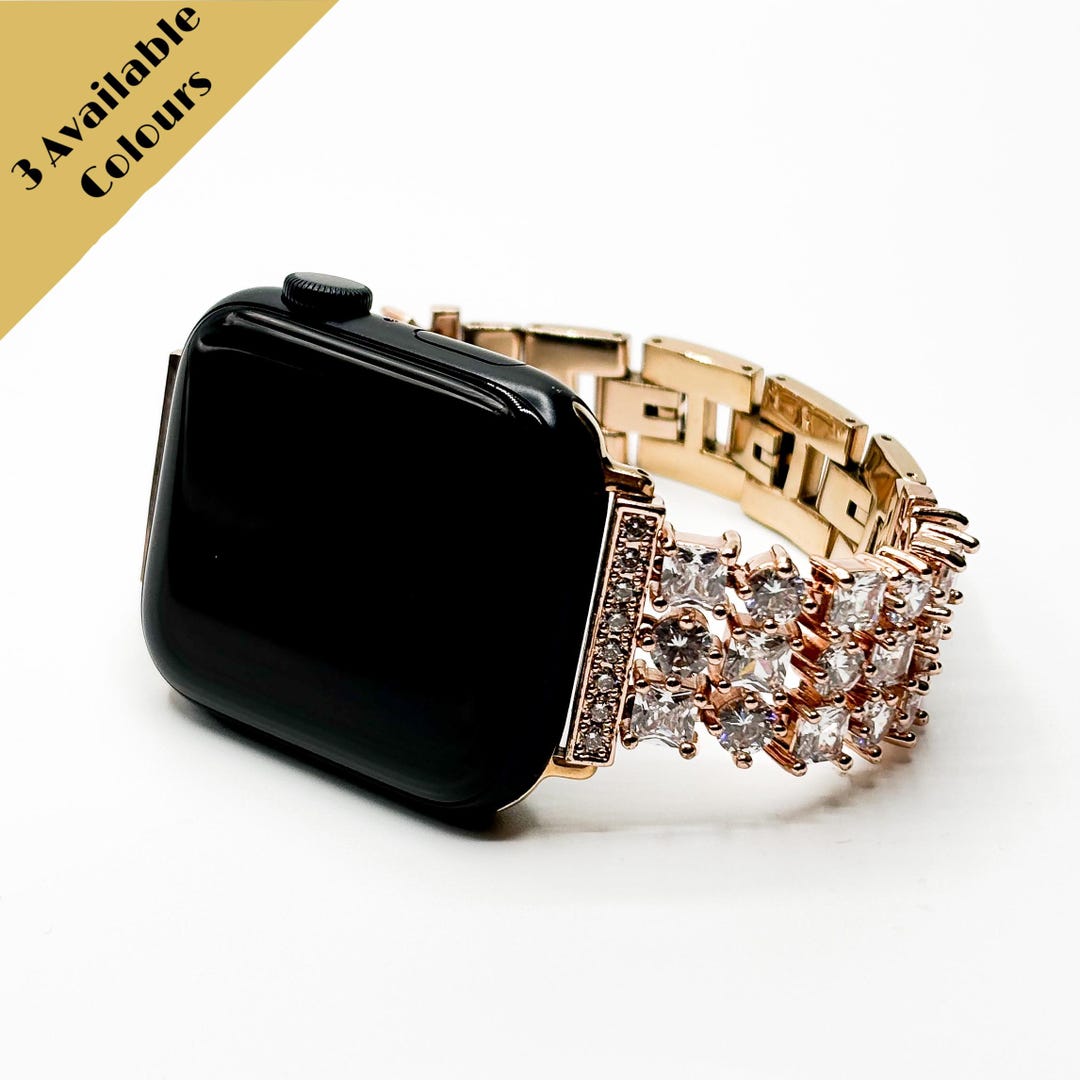 Luxury Apple Watch Band, Sparkly Lab Diamond Swarovski Crystals Iwatch ...