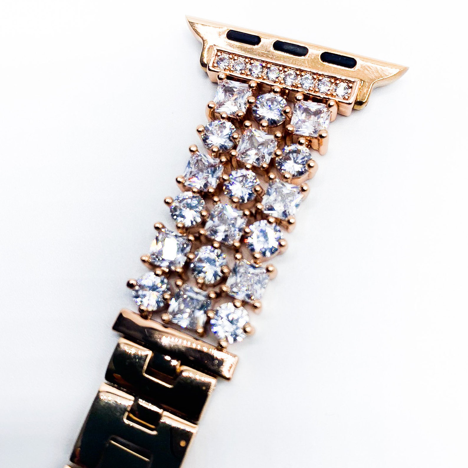 Luxury Apple Watch Band, Sparkly Lab Diamond Swarovski Crystals Iwatch ...