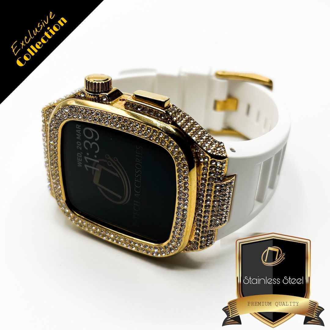 Luxury Apple Watch Band, Exclusive Executive Lab Diamond Swarovski ...