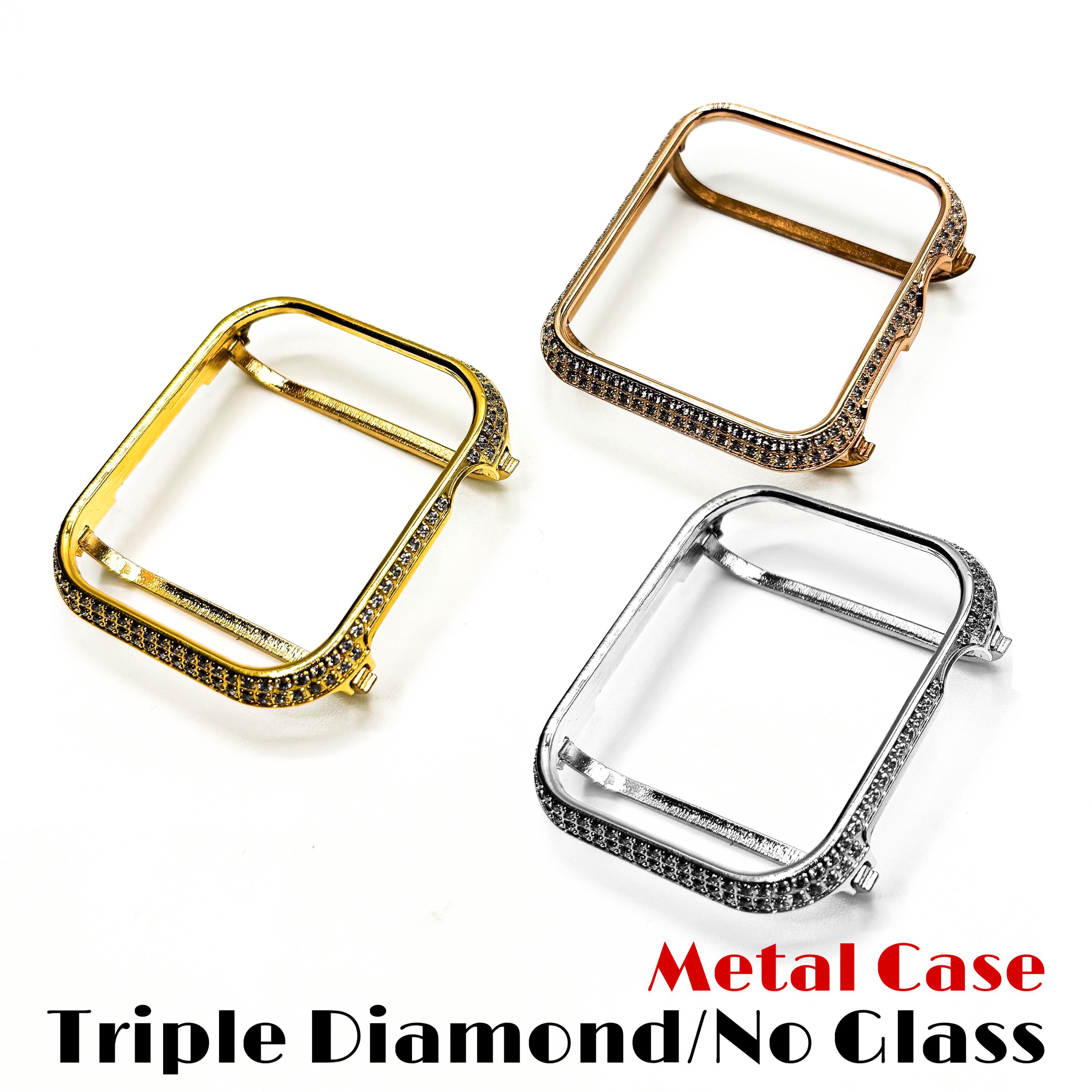 Luxury Apple Watch Case, Elite Lab Diamond Swarovski Crystals Steel ...