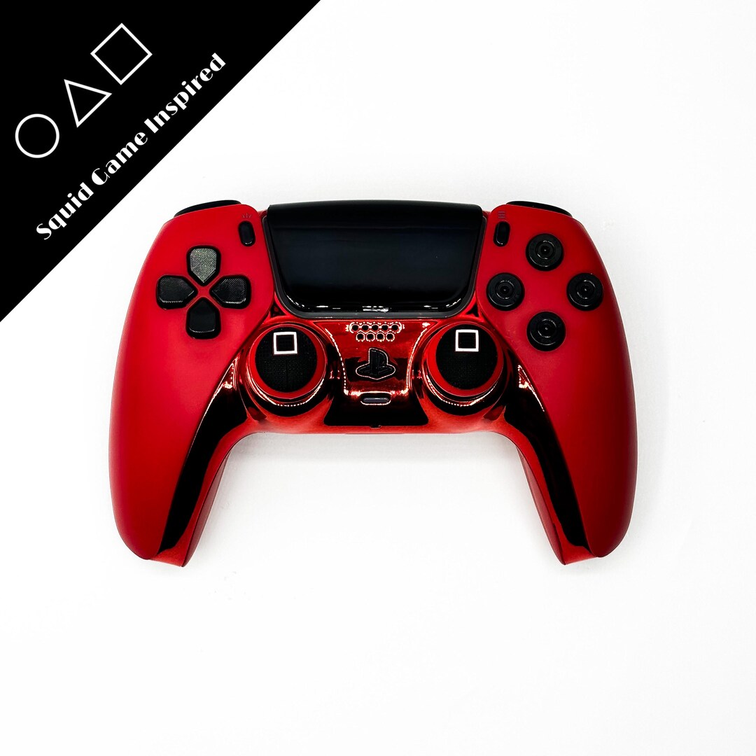 Luxury Custom Squid Game PS5 Controller Chrome Accessories,trim L3/R3 ...